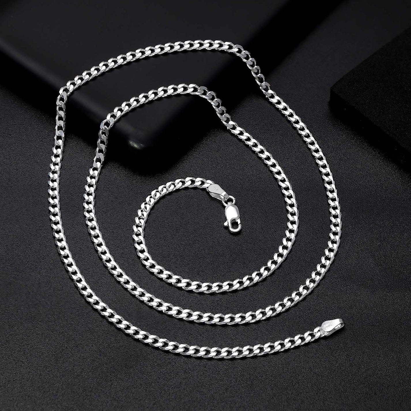 Classic Cuban Silver Chain for Men